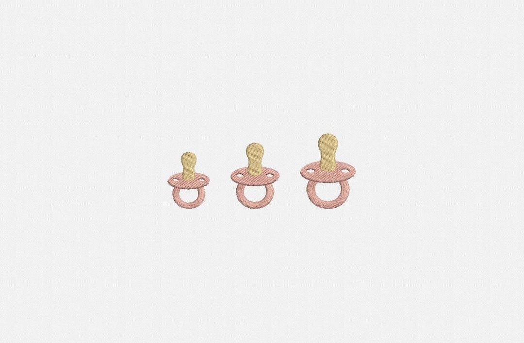 Mini Baby Dummy Machine Embroidery Design - 3 Sizes - Etsy
