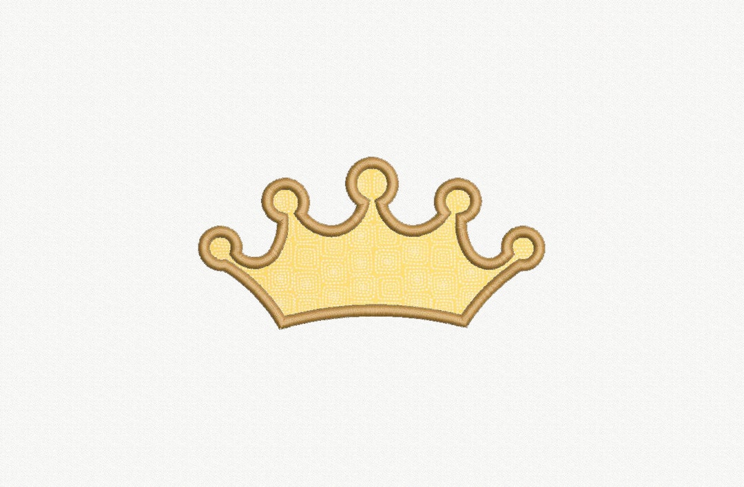 Crown Applique Machine Embroidery Design - 4 Sizes - Etsy