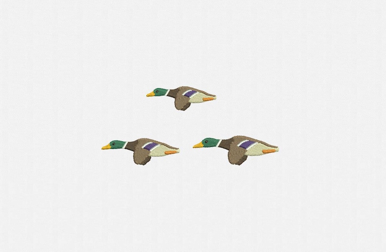 Mini Cattails Mallard Duck Loon Machine Embroidery Designs: - Etsy