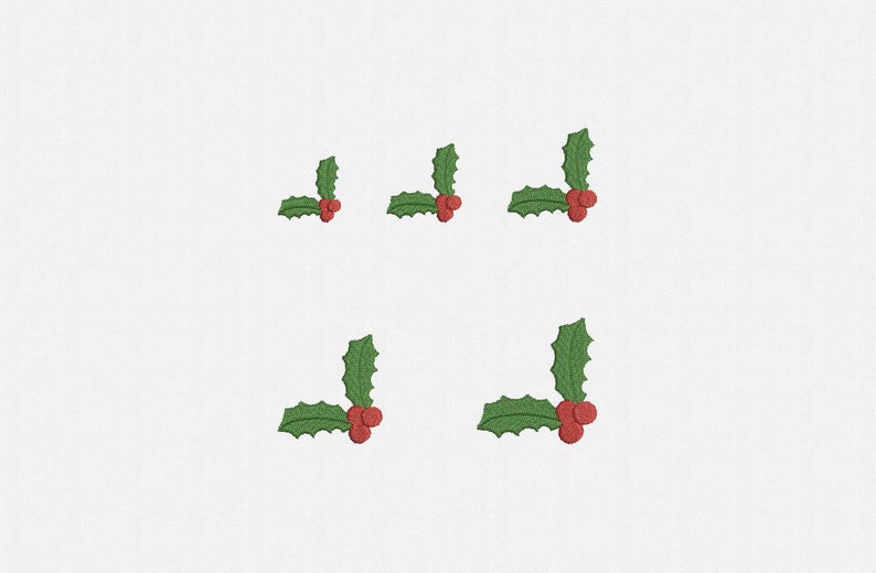 Mini Christmas Machine Embroidery Designs Pack 8 Designs: - Etsy