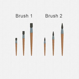 Mini Artist Tools Machine Embroidery Designs Pack - 7 Designs by 3 ...