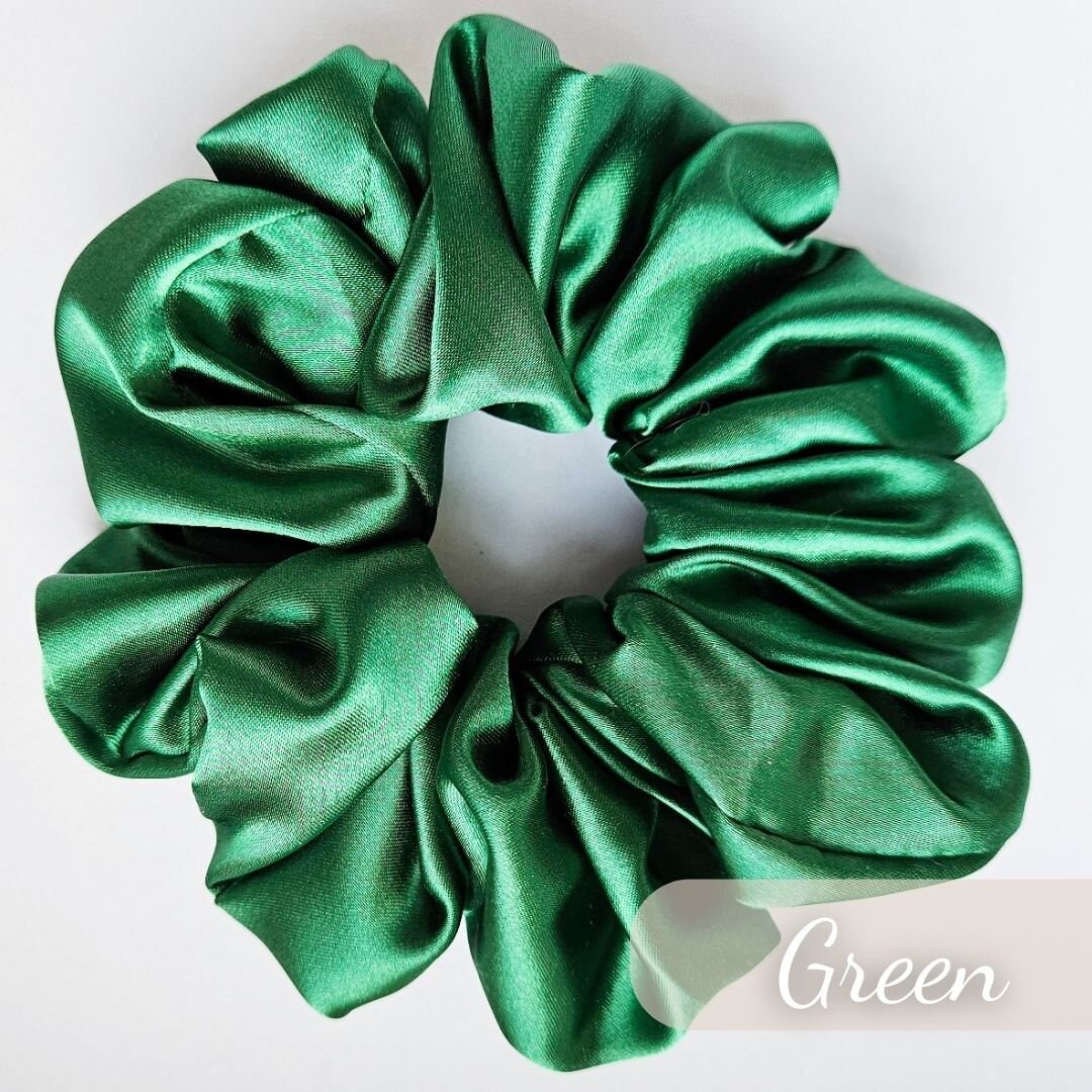 High Quality Silk Scrunchie, Hair Tie, Elastic Hair Accessory, Gift ...