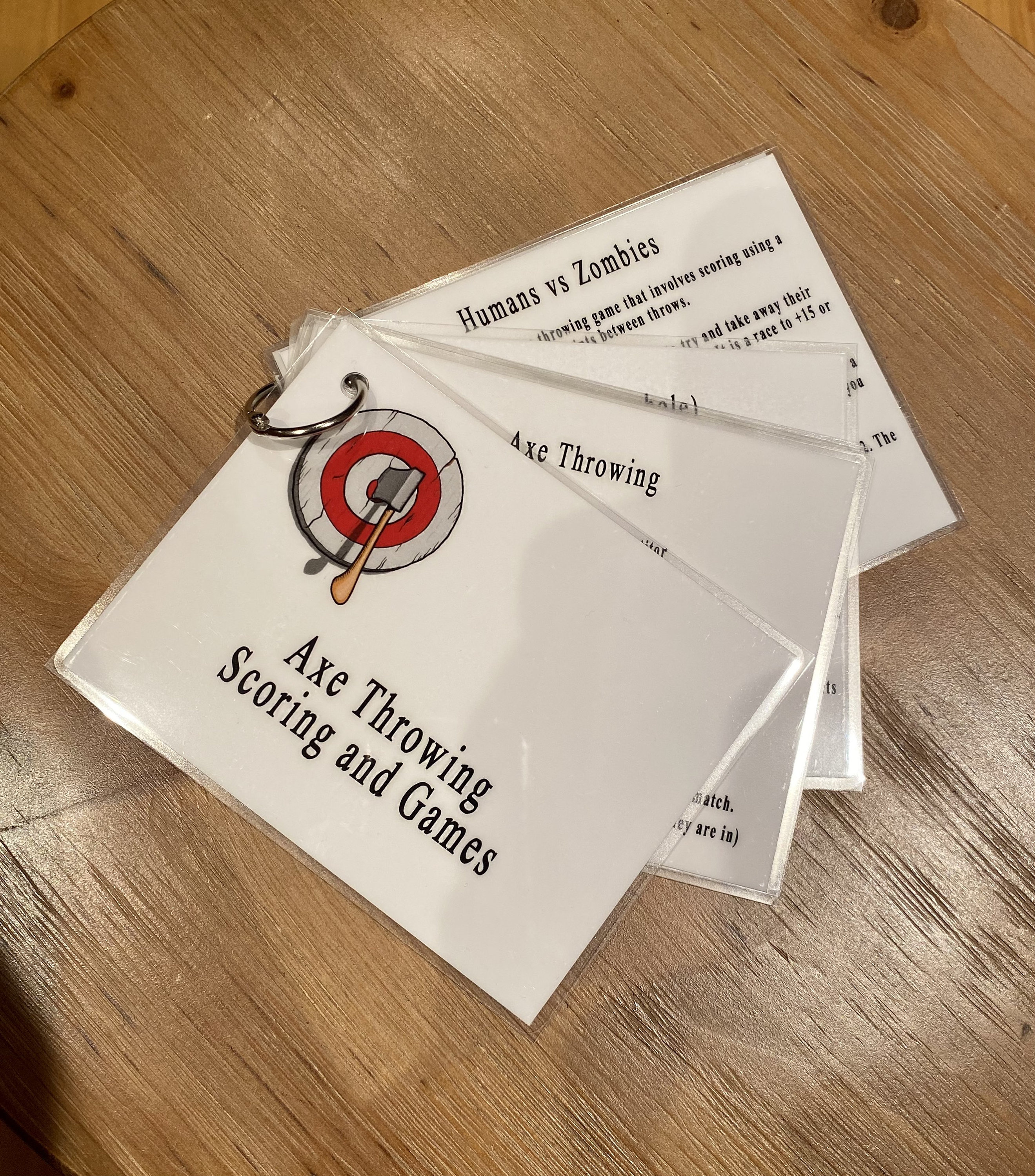 Axe Throwing Game Guide & Score Sheets | Digital Download Backyard ...