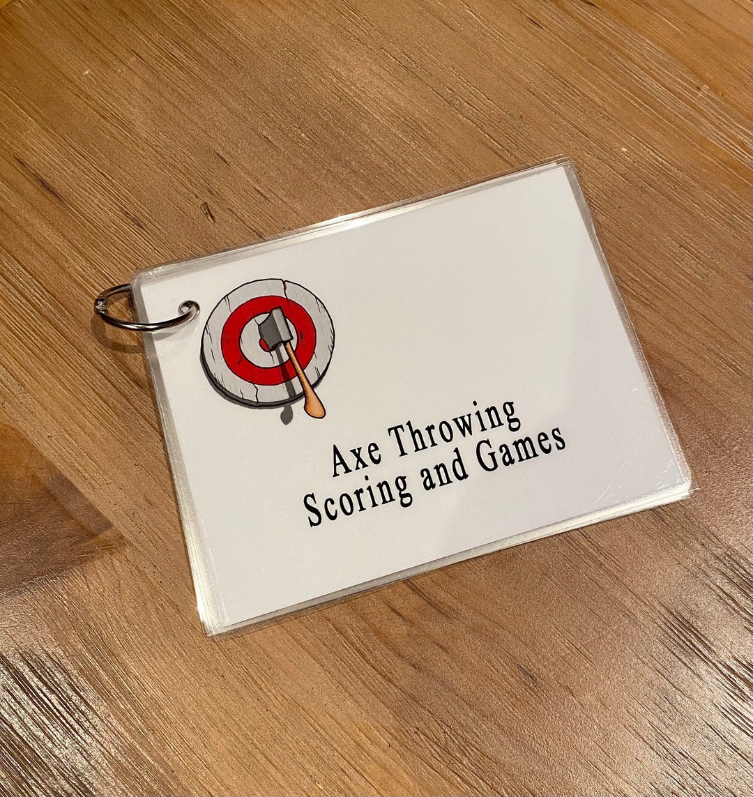 Axe Throwing Game Guide & Score Sheets | Digital Download Backyard ...
