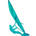 Windsurfer, Turquoise, Windsurfer Art, Sailing Art, Sailing Decor ...