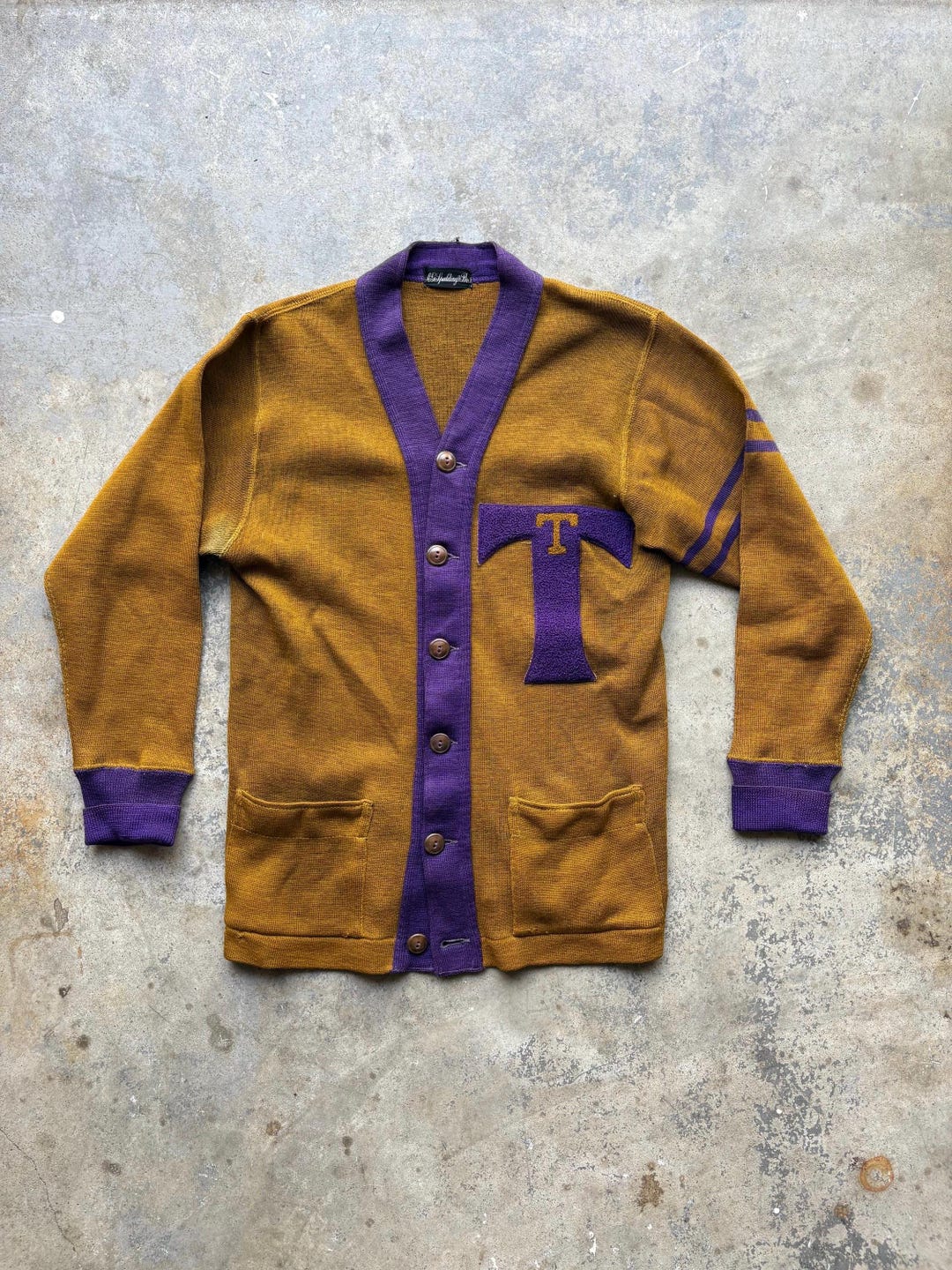 1920s/30s Spalding Two Tone Letterman Cardigan Sweater - Etsy