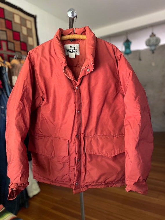 rust puffer jacket - Gem
