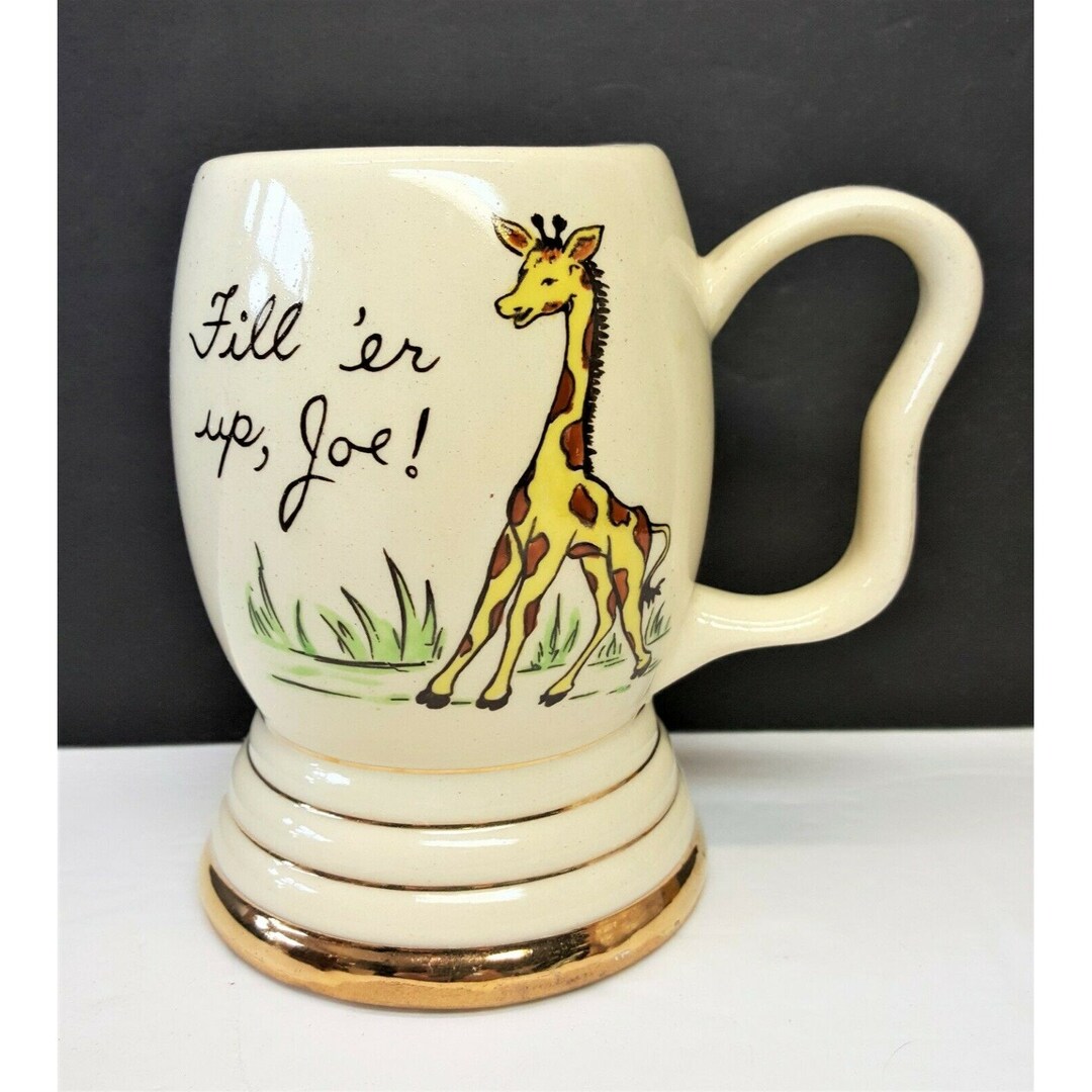 Fill 'er Up Joe 5 Giraffe Beer Stein Bartender - Etsy