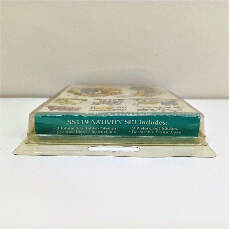 Stampendous Nativity Rubber Stamp Set Christmas Foam Mounted unused 9 ...