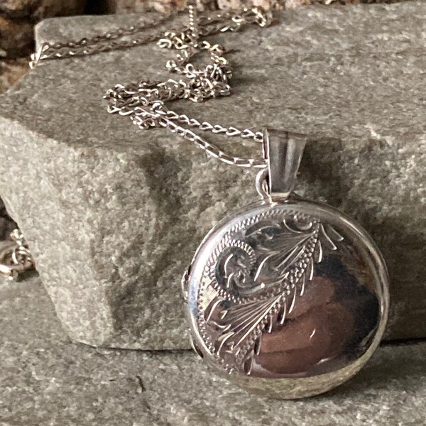 Long Locket Necklace - Etsy