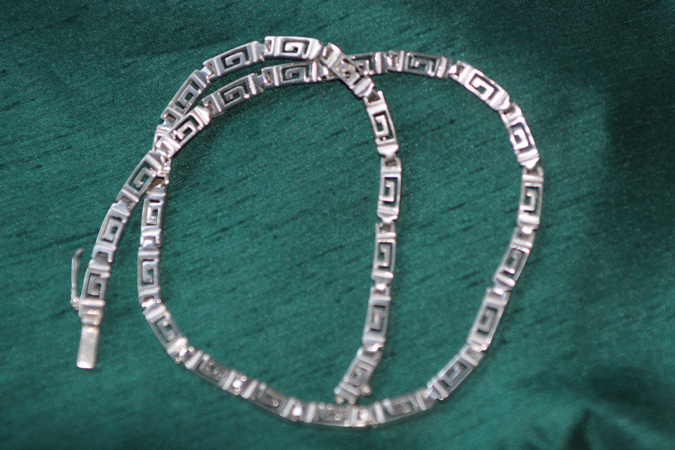 A Wonderful Silver Greek Key Collar SKU1995 | Etsy