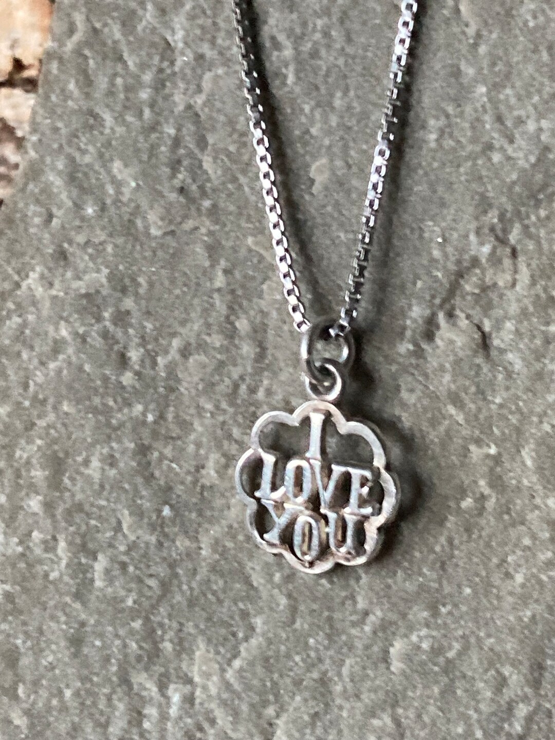 A Vintage “ I Love You” Pendant and Chain SKU8410 - Etsy