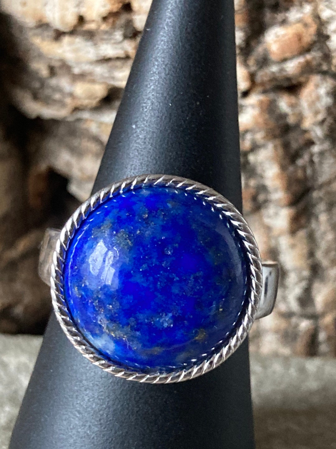 A Wonderful Simple Silver and Deep Blue Sodalite Ring SKU5045 - Etsy