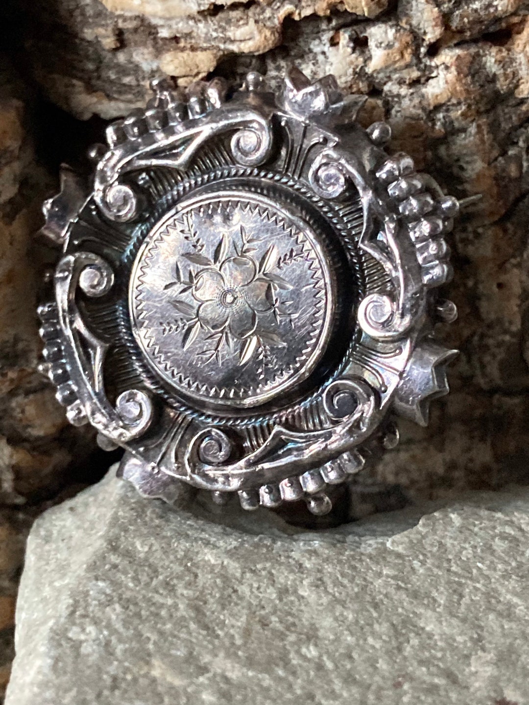 A Lovely Victorian Silver Brooch SKU7045 - Etsy