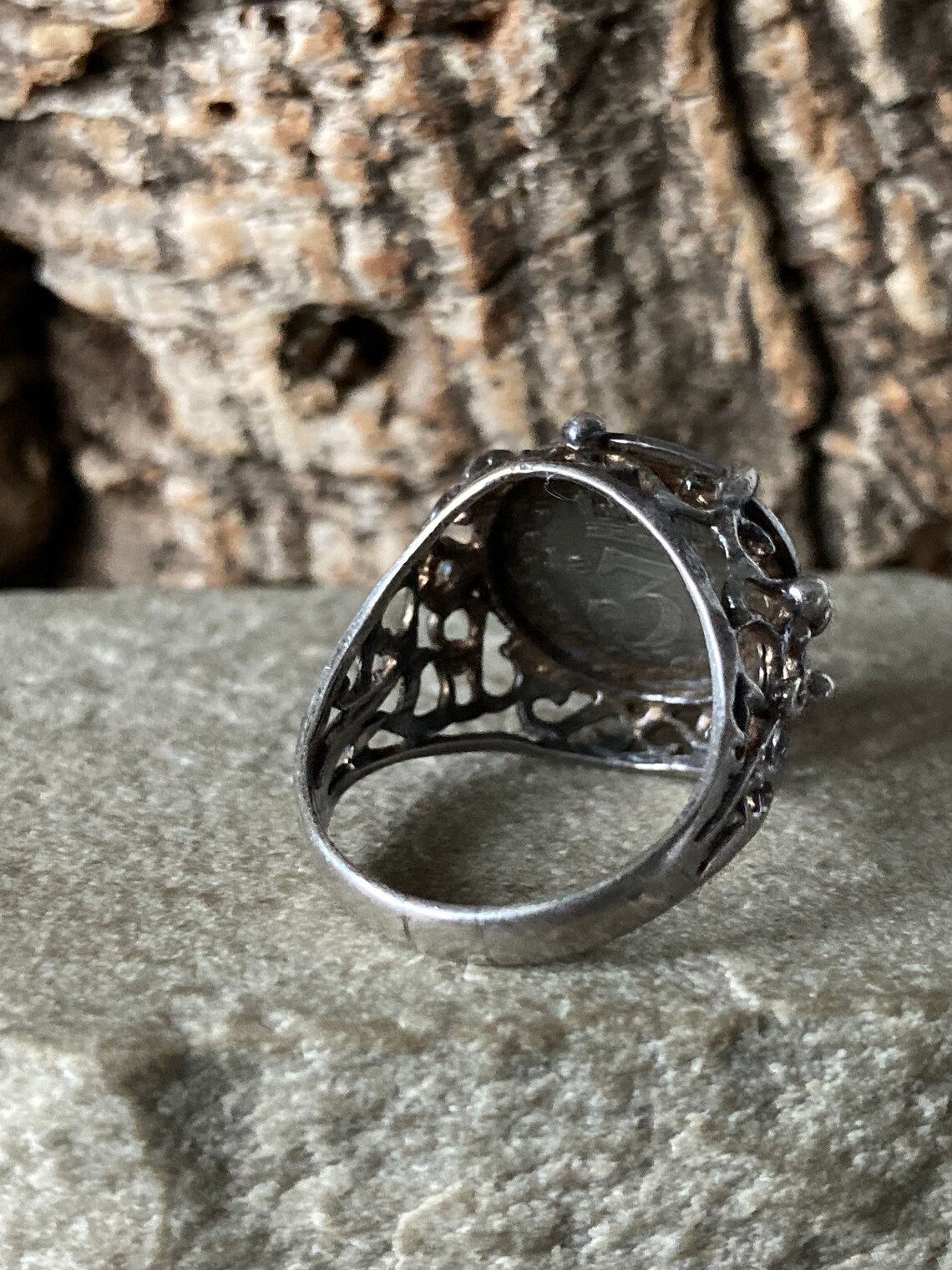 A Vintage Silver Coin Ring Containing A Victorian 1891 Coin - Etsy
