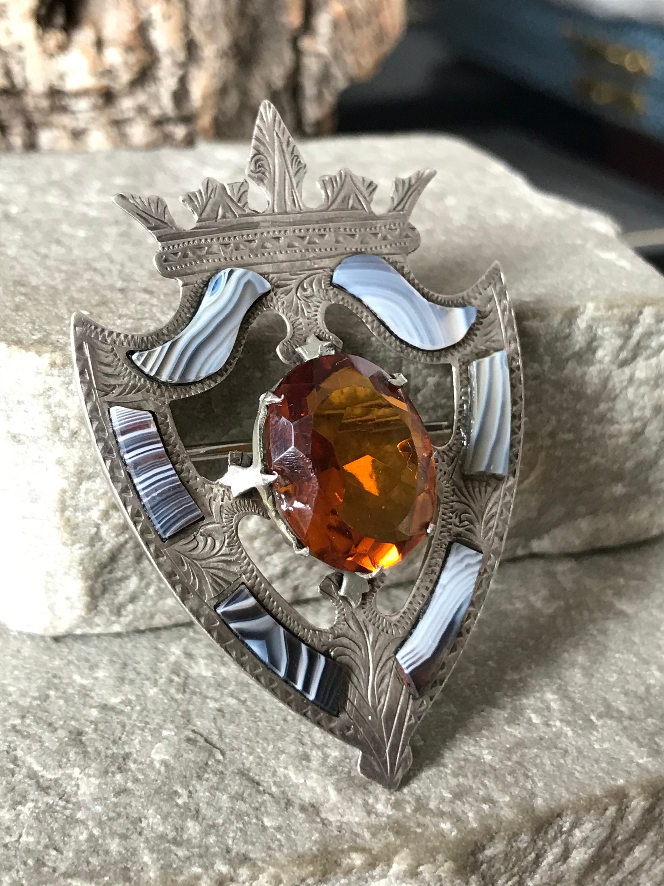 A Stunning Vintage Silver Luckenbooth Brooch SKU4151 | Etsy