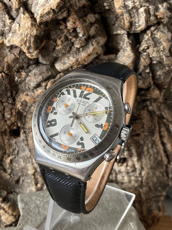 A Vintage Steel Swatch Chronograph SKU8136 - Gem