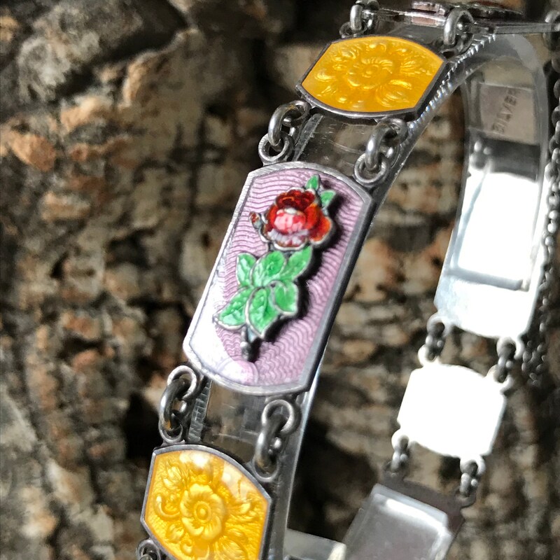 Enameled Bracelet - Etsy