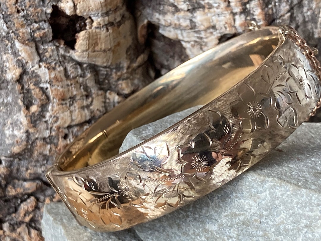 A Wonderful Vintage Rolled Gold Bangle by Georg Jensen SKU7080 - Etsy