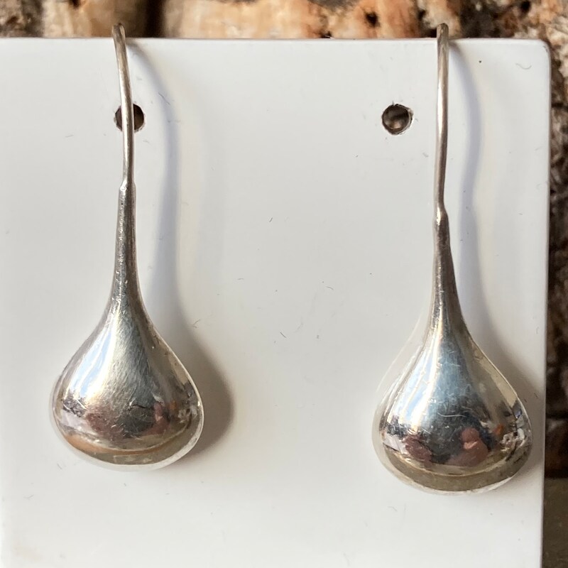 Silver Drop Earrings - Etsy