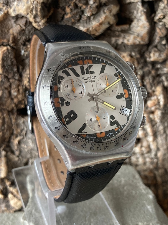 A Vintage Steel Swatch Chronograph SKU8136 - Gem