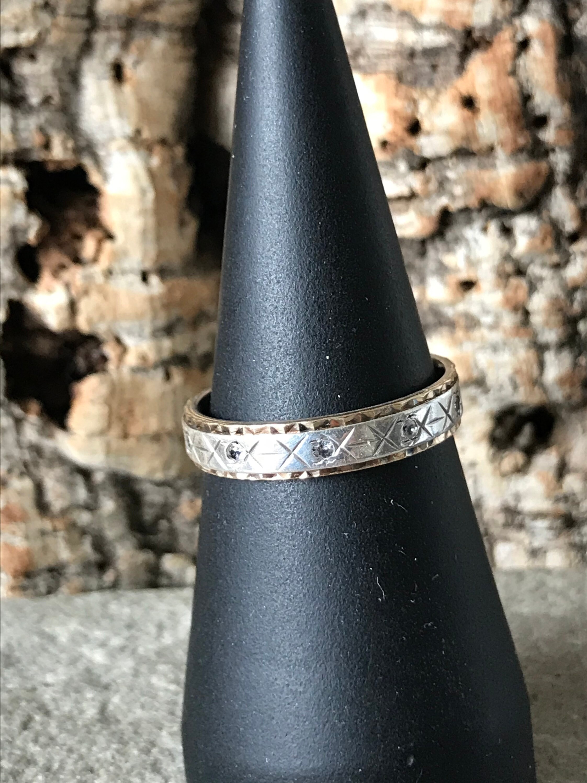 A Classic Faux Diamond Full Eternity Ring SKU4188 - Etsy
