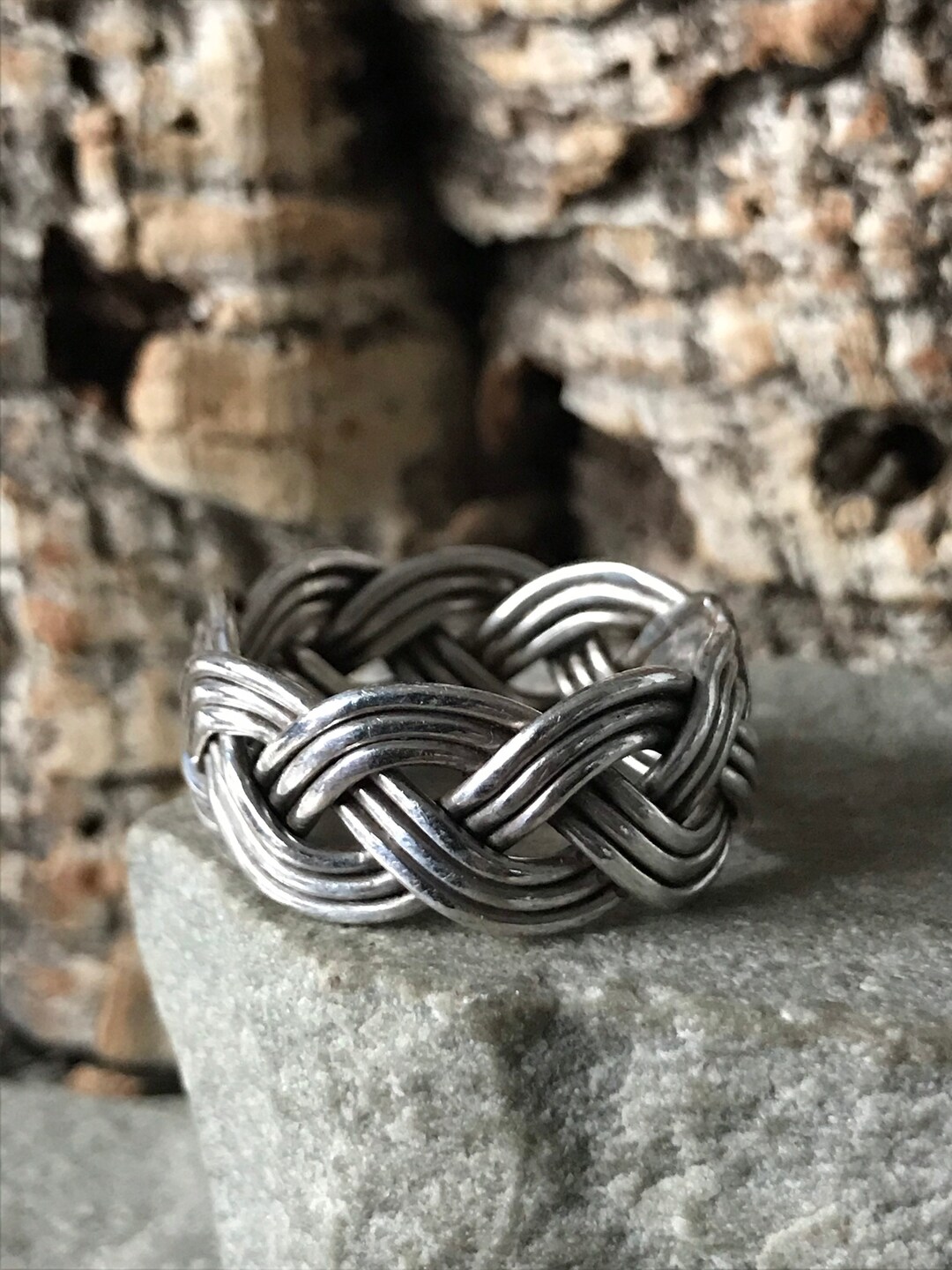 A Vintage Silver Plaited Ring SKU3313 - Etsy