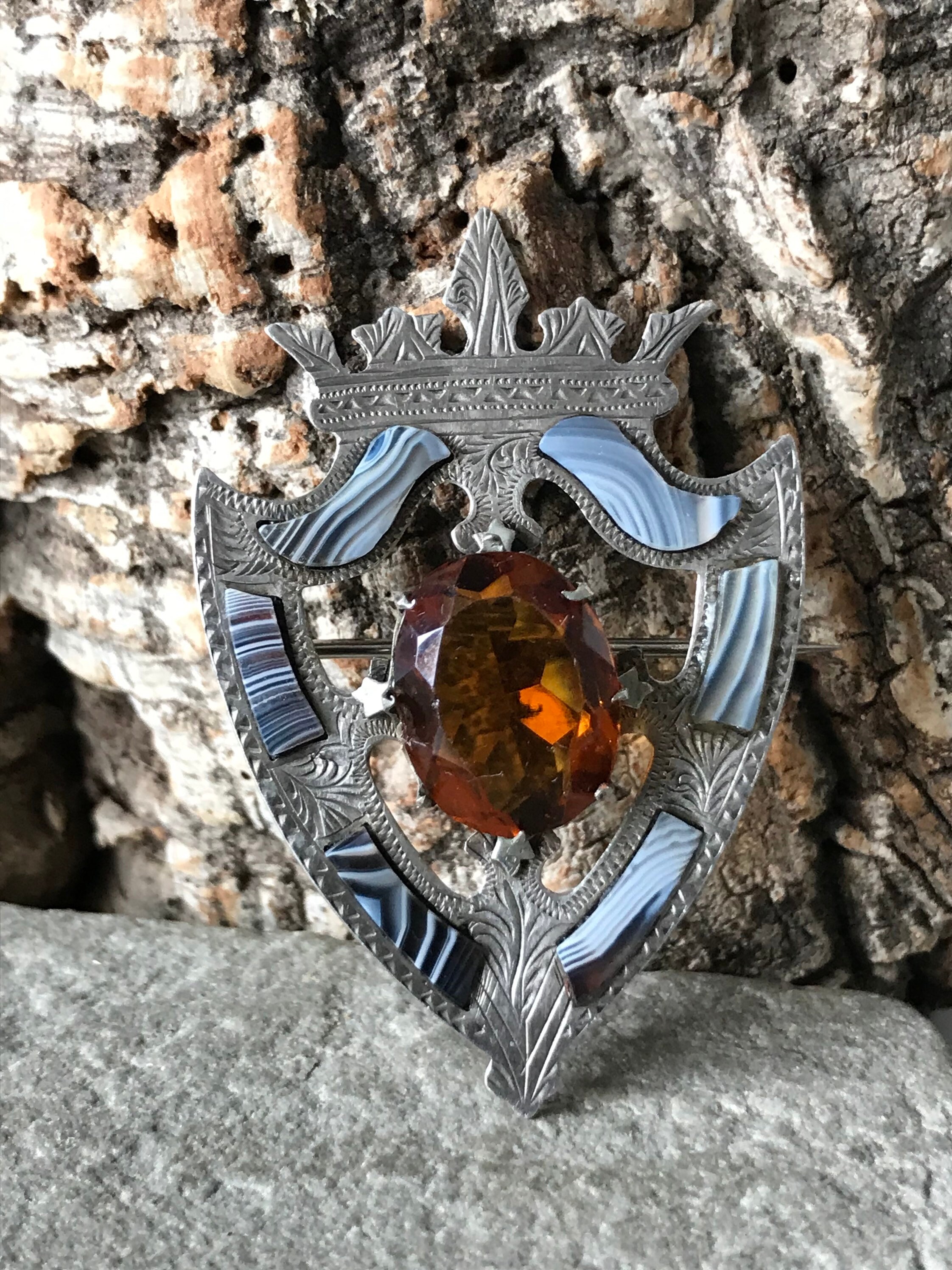 A Stunning Vintage Silver Luckenbooth Brooch SKU4151 | Etsy