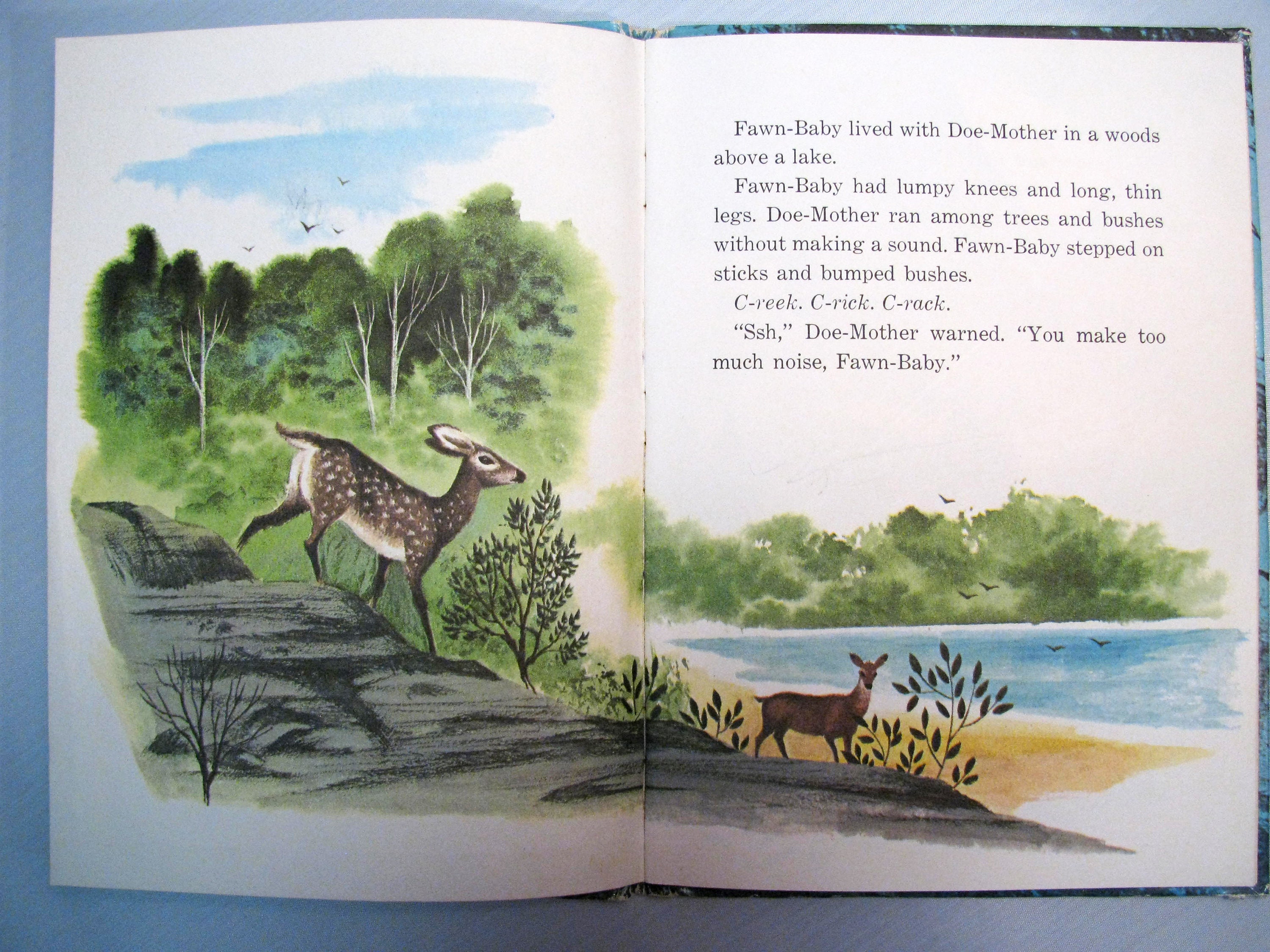Fawn Baby Vintage 1966 Children's Book Whitman Publishing by Gladys ...