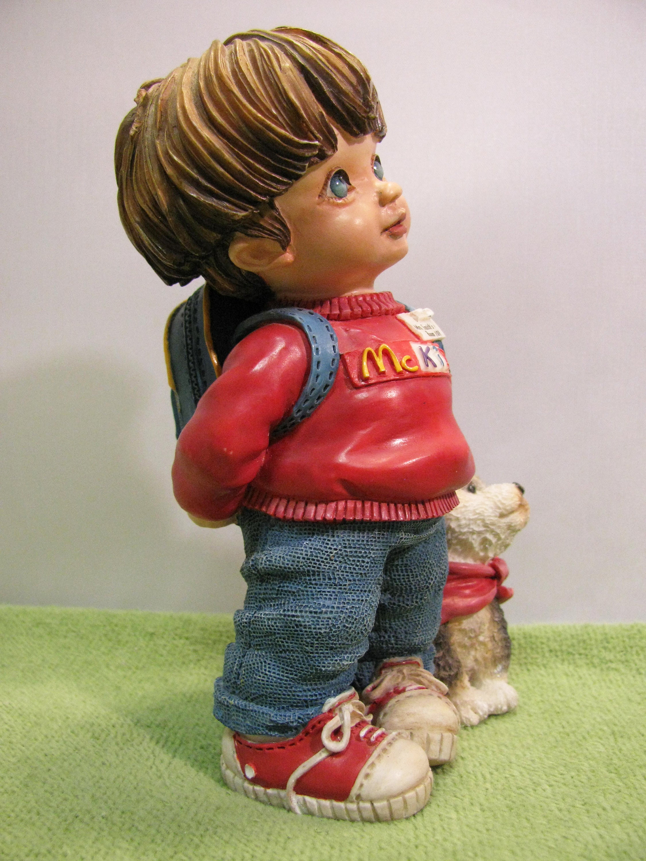 1996 Mcdonald's Mckids First Day of School Figurine 31701 Boy and His ...