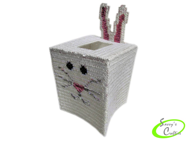 Tissue Box Cover White Rabbit Easter Bunny Animal Theme - Etsy