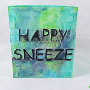 Tie-dye Happy Sneeze Tissue Box Cover - Etsy
