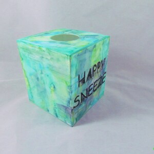 Tie-dye Happy Sneeze Tissue Box Cover - Etsy