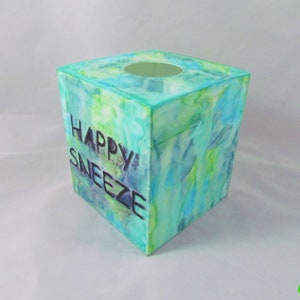 Tie-dye Happy Sneeze Tissue Box Cover - Etsy