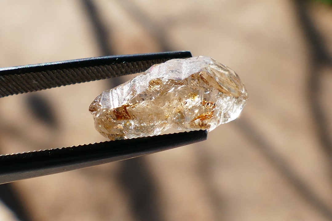 Rare Petroleum Oil Diamond Quartz Crystal Specimen Fluorescent Crystals ...