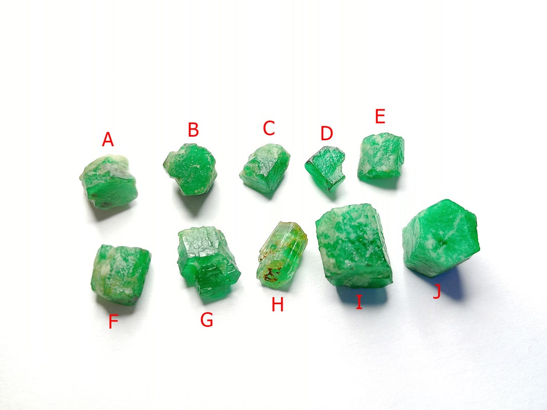 Emerald Crystals Pick One, Loose Natural Emeralds Uncut 1.02 - Etsy