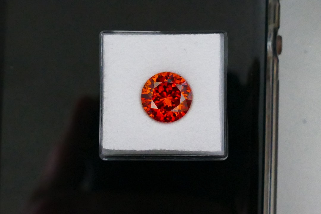 5.56ct Sphalerite Round Cut Gemstone From Spain Spanish Sphalerite - Etsy