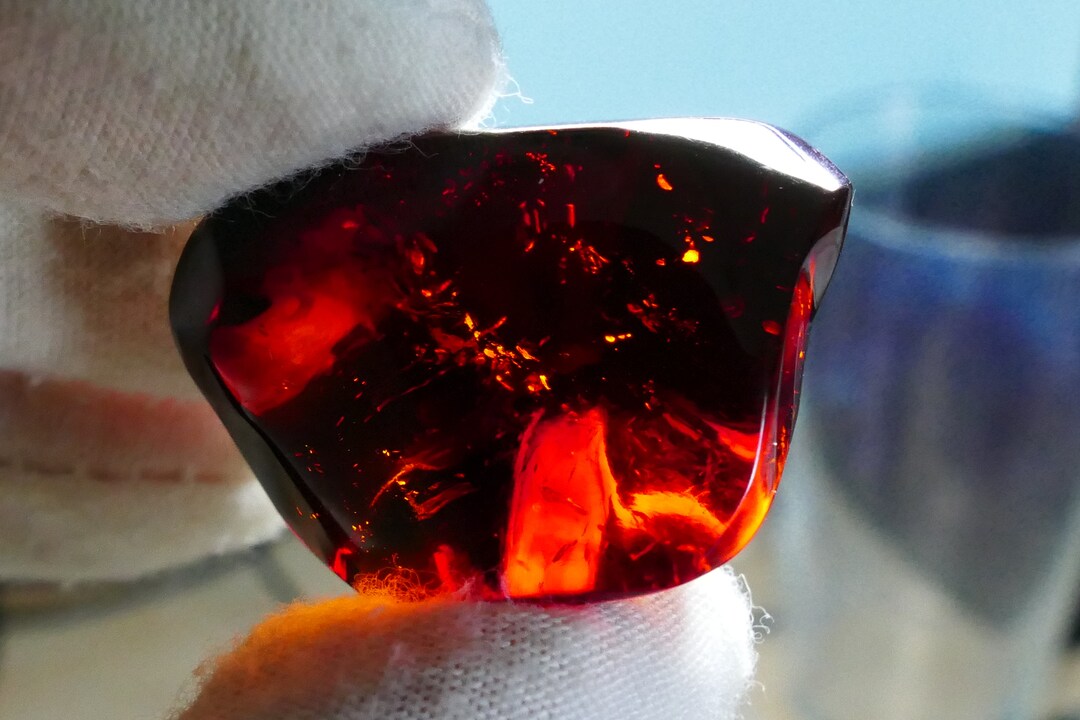 Rich Wine Colour Natural Red Amber From Mexico 33.9 - Etsy