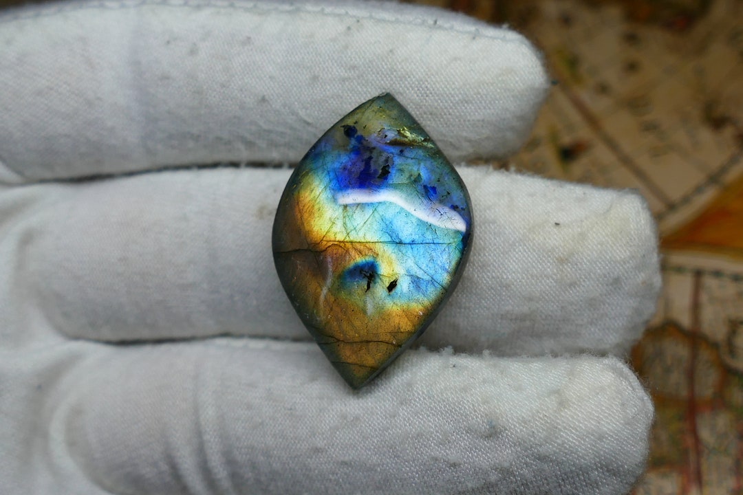 High Quality Labradorite Freeform Gemstone Cabochon 37.8 - Etsy 日本
