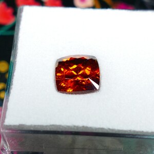 2.65ct Sphalerite Square Cut Gemstone From Spain - Spanish Sphalerite - Etsy