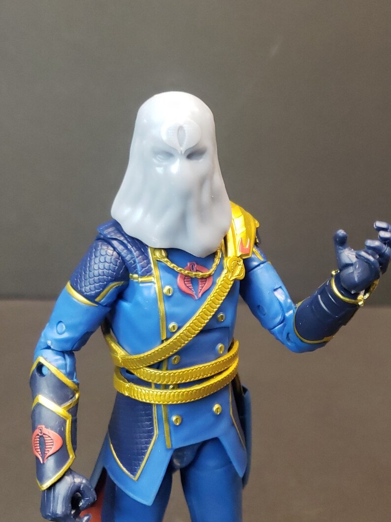 Hooded Cobra Commander Custom Head Sculpt G.I. Joe - Etsy