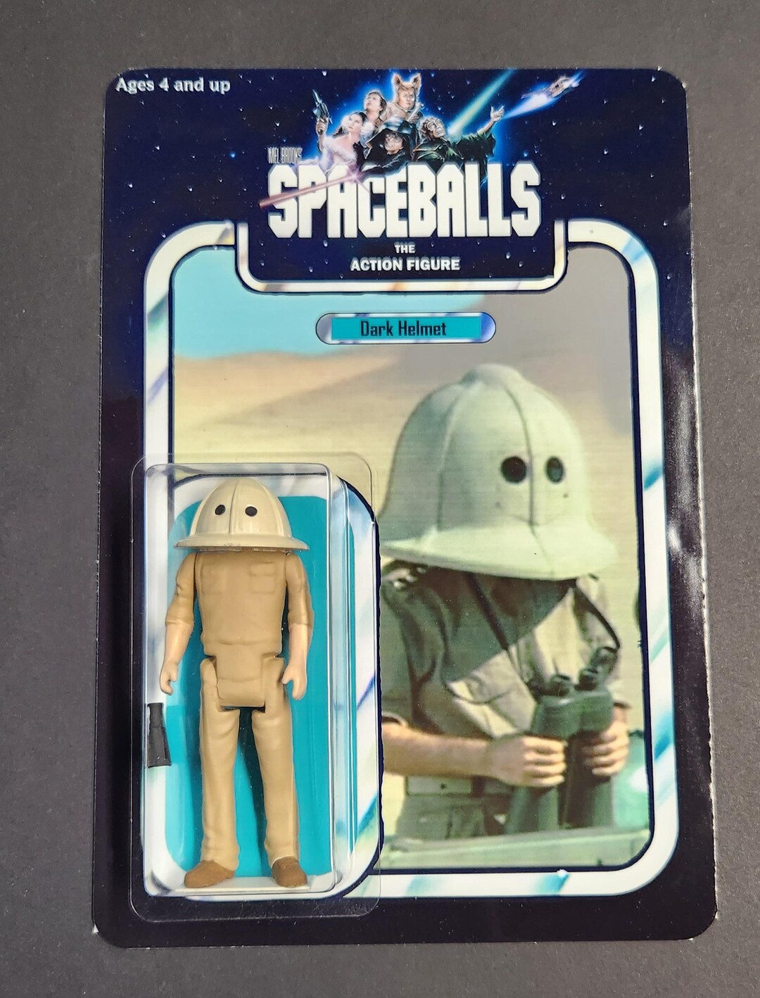 Custom Spaceballs Dark Helmet in Desert / Safari Gear - Kenner Style ...