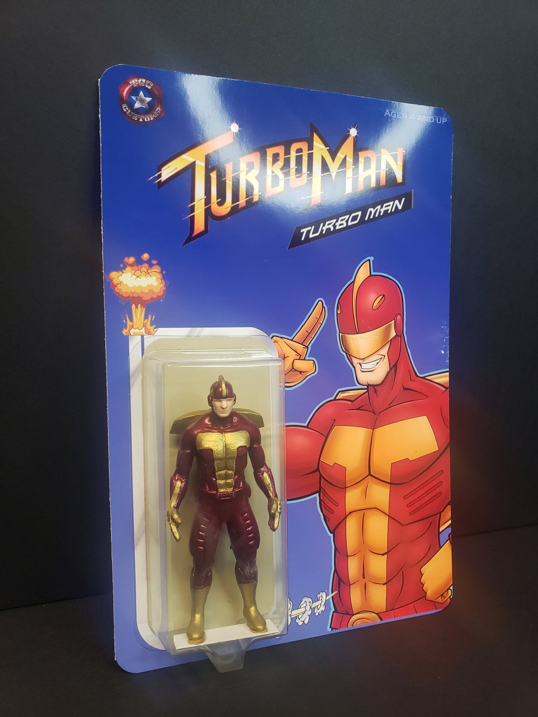 Turbo Man - Custom Kenner Style Action Figure - Jingle All the Way - the Action Figure Kit - Etsy