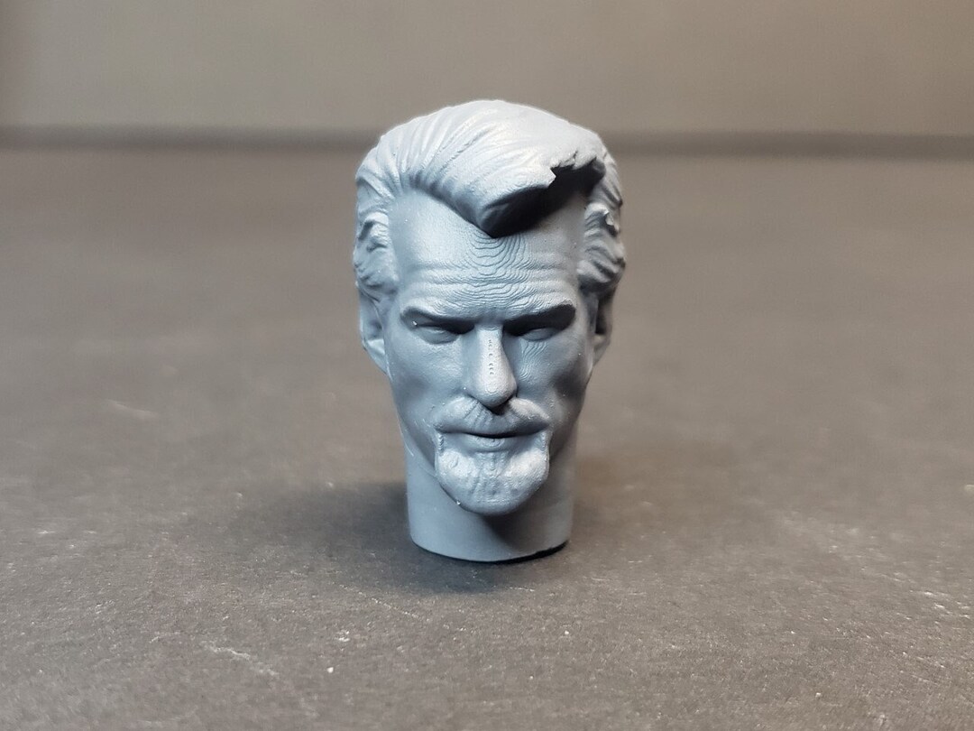 1:12 Scale Head Sculpt Inspired by Pierce Brosnan - Custom 6" Action ...