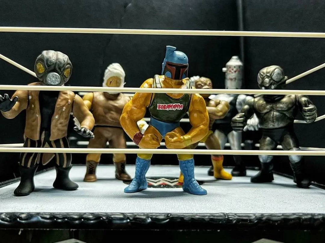 Star Wars - Bounty Hunters Wrestling Set - Boba Fett & the Bounty ...