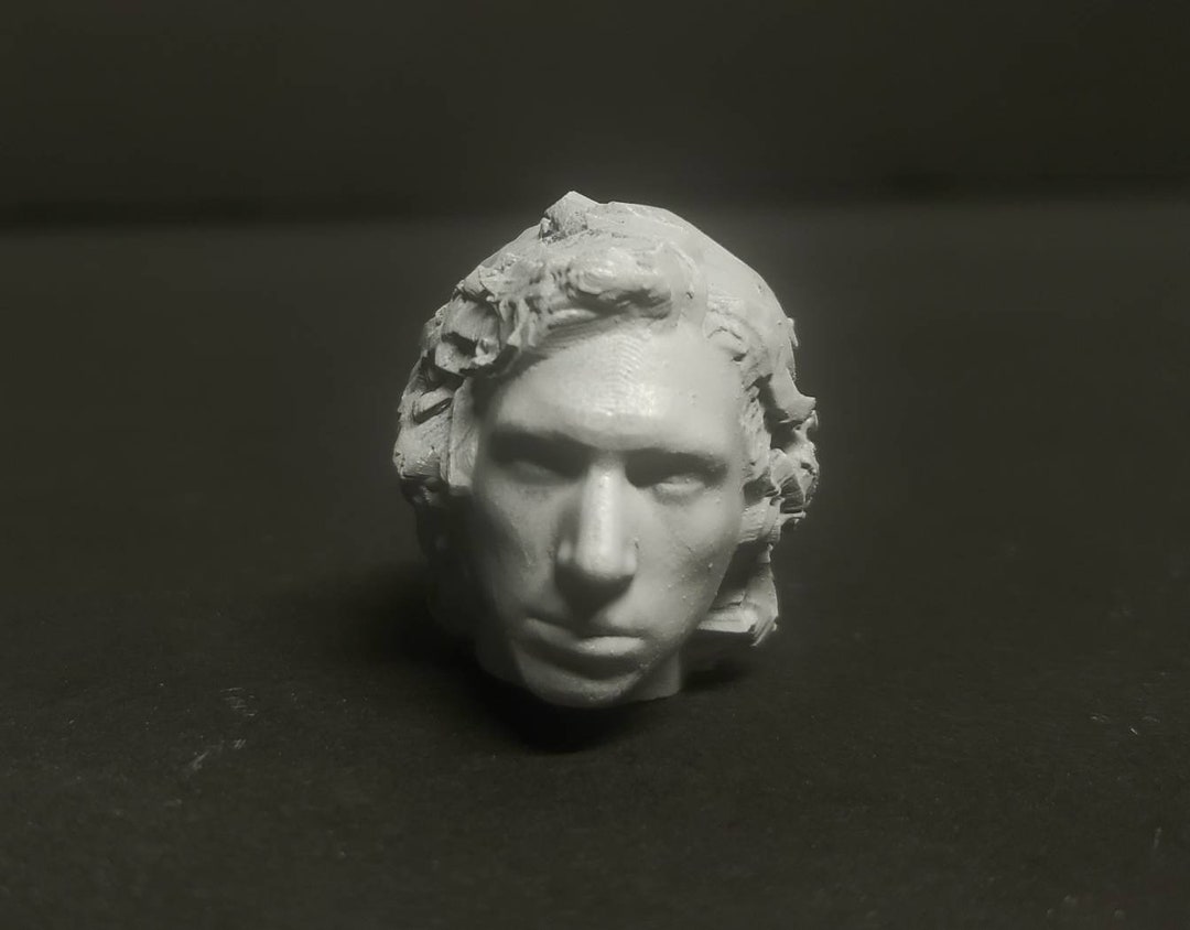 1:12 Scale Head Sculpt Inspired by Adam Driver - Custom 6" Action ...