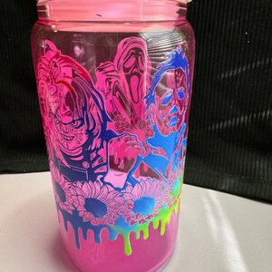 Horror Movie Freddy Jason Michael Myers Ghostface Chucky Rainbow Cup ...
