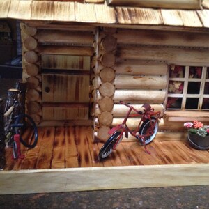 Custom Hand Made Miniature Log Cabin / Birdhouse - Etsy