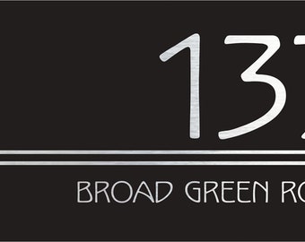 House Sign Designer Acrylic Address Plaque 2 Part Stand - Etsy