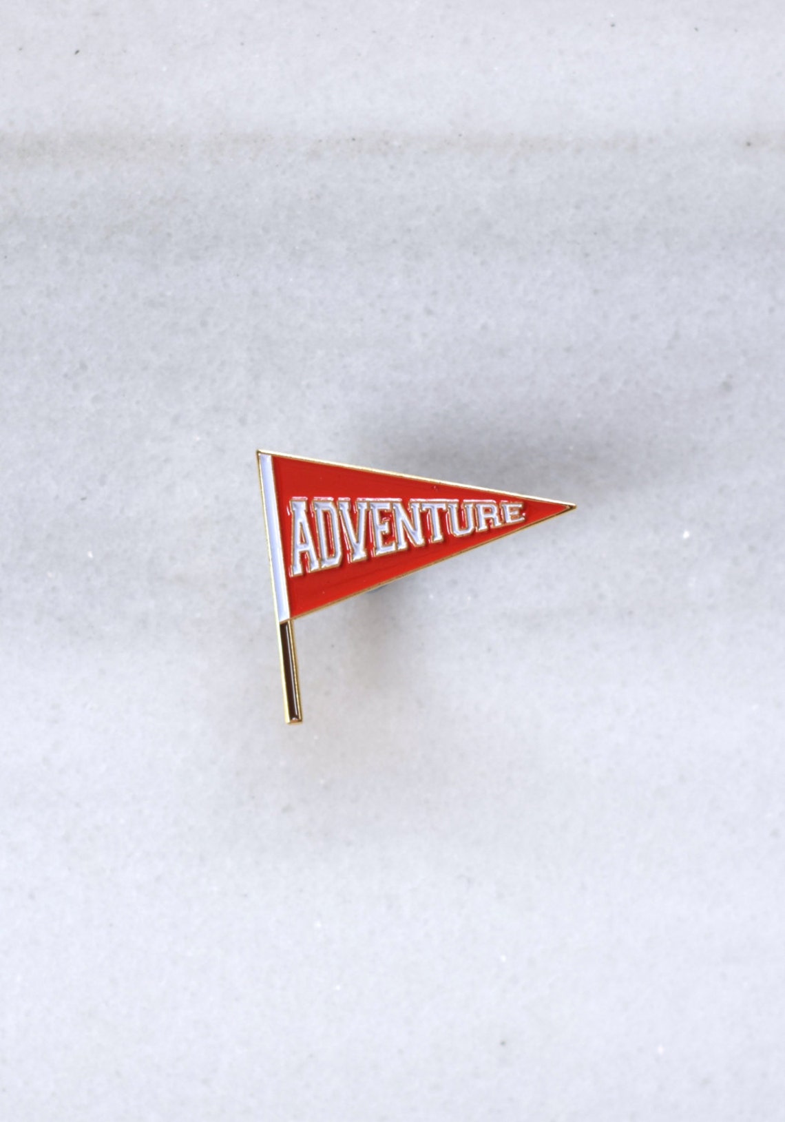ADVENTURE Enamel Pin Lapel Pin Pennant Pin Gold Enamel - Etsy UK